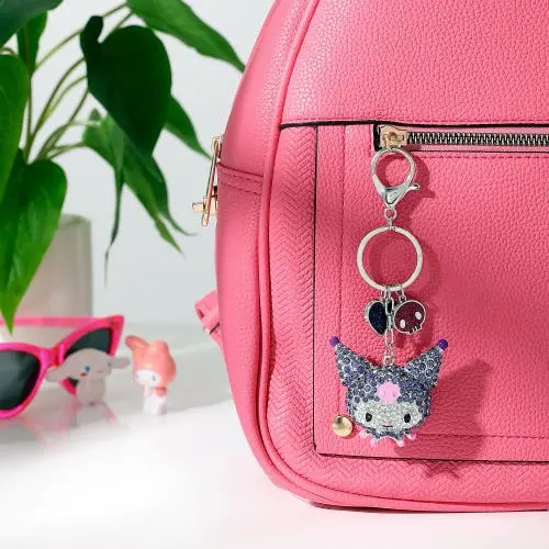 HELLO KITTY Kuromi Crystal Pavé Bag Charm Keychain