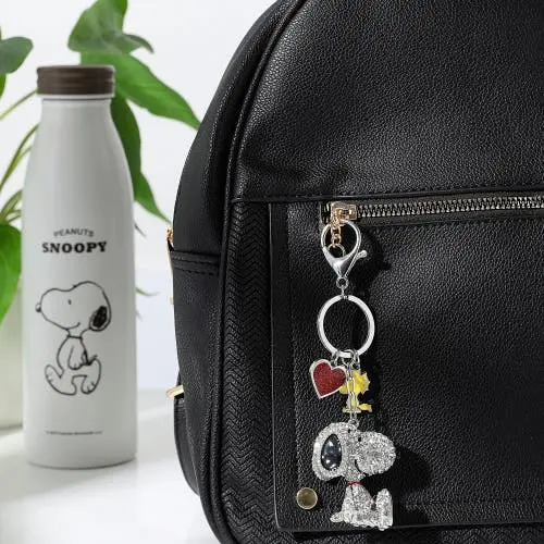 PEANUTS Snoopy Crystal Cluster Pavé Bag Charm Keychain
