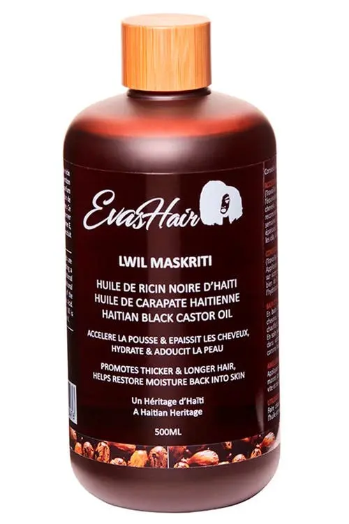 EVASHAIR Haitian Black Castor Oil - Brown