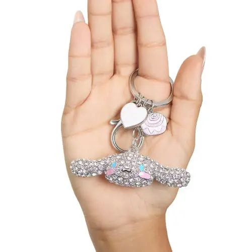 HELLO KITTY Cinnamoroll Crystal Keychain With Charms