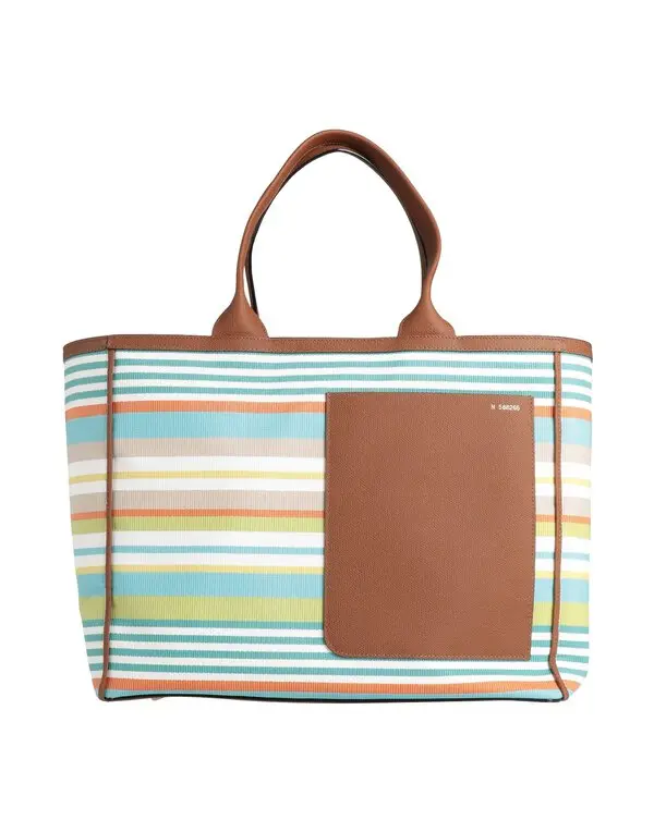 VALEXTRA Leather Shopper Bag - Blue