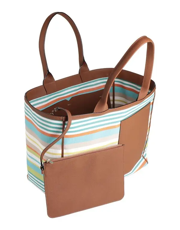VALEXTRA Leather Shopper Bag - Blue