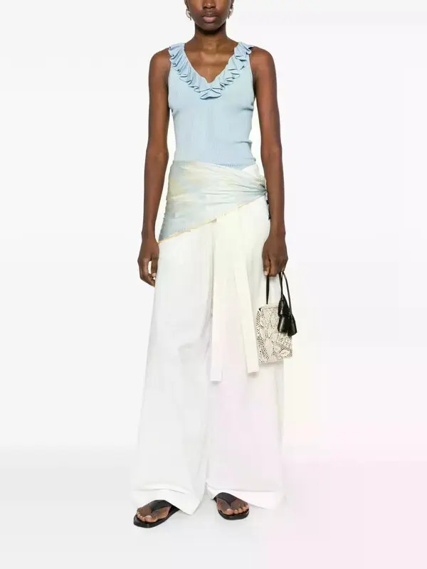 Alice + Olivia Ruffled Tank Top