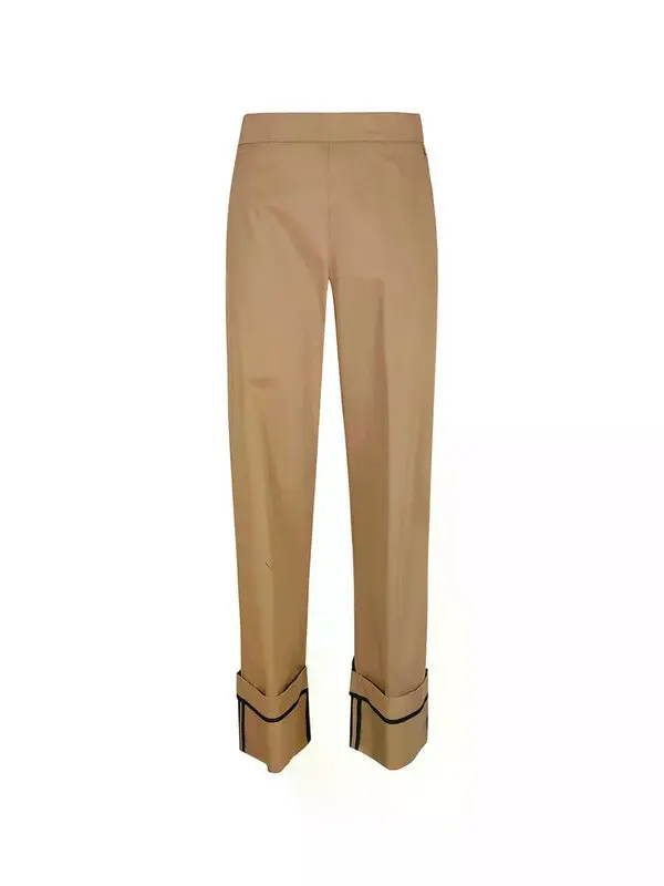 Herno Cuffed-hem Trousers - Brown