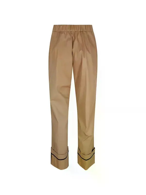 Herno Cuffed-hem Trousers - Brown