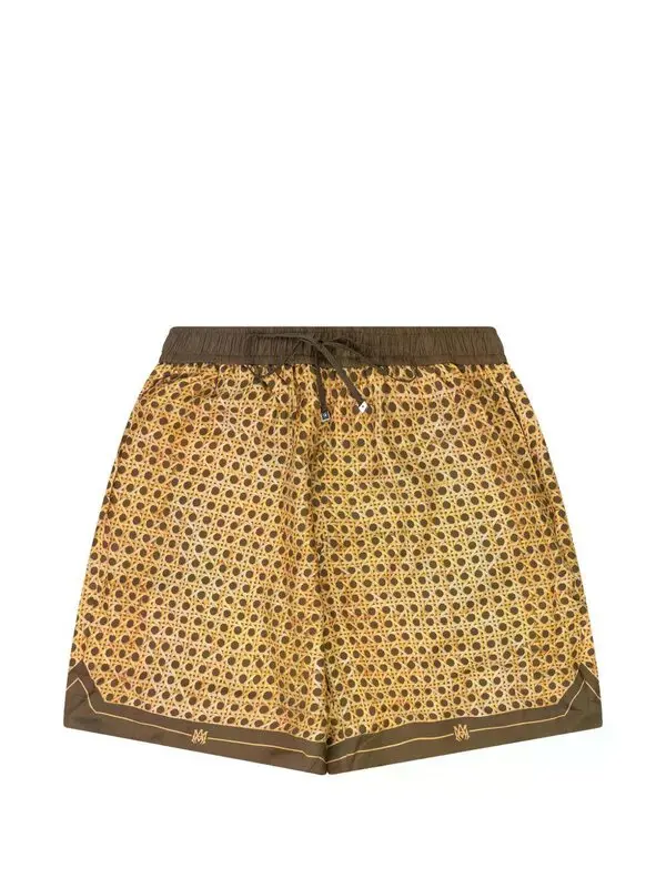 Amiri Weave Pattern Shorts - Brown