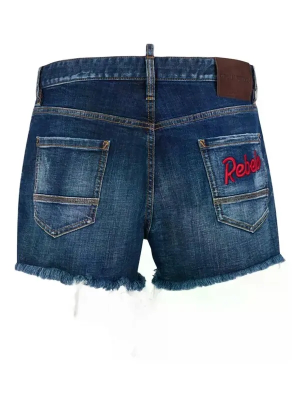 Dsquared2 Rebels Cut-off Denim Shorts