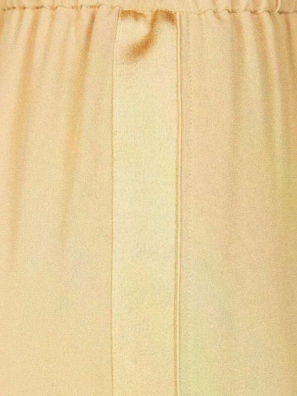 FORTE_FORTE Elasticated Side-slit Trousers - Neutrals
