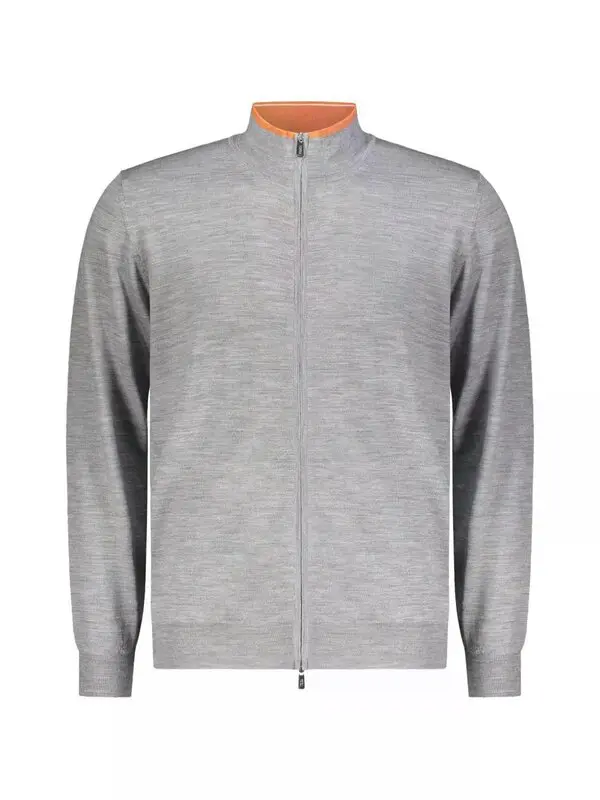 Fedeli Zip High-neck Cardigan