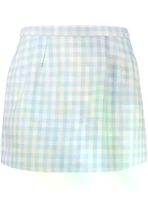 Red Valentino Gingham Check Mini Skort