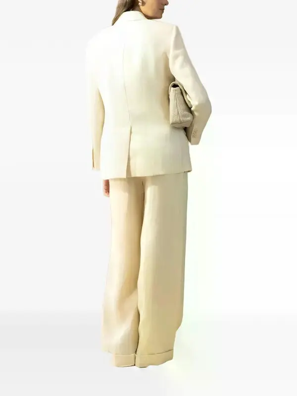 Brunello Cucinelli Button-fastening Fitted Jacket - Neutrals