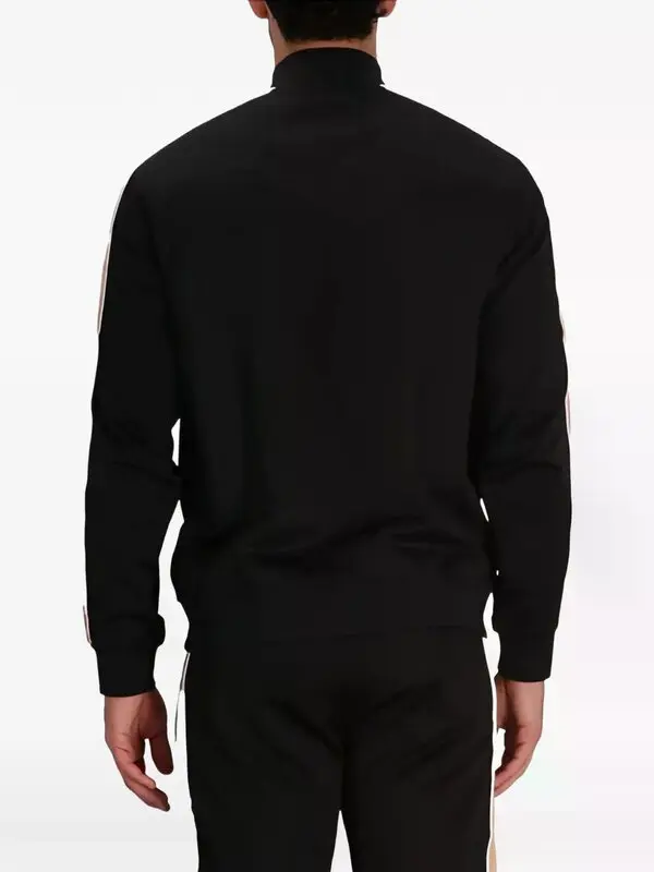 Karl Lagerfeld Striped Zip-up Sweater