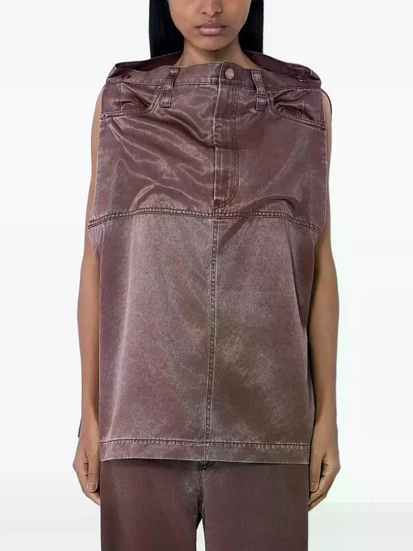 Issey Miyake Sleeveless Structured Top