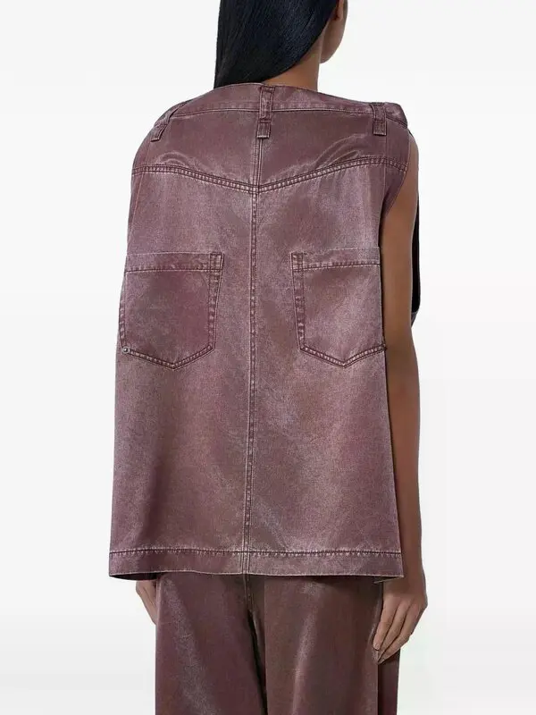 Issey Miyake Sleeveless Structured Top
