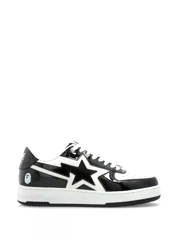 A BATHING APE Star Leather Sneakers - Black