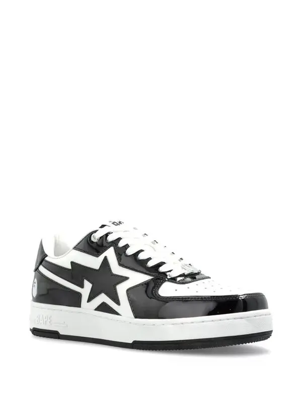 A BATHING APE Star Leather Sneakers - Black