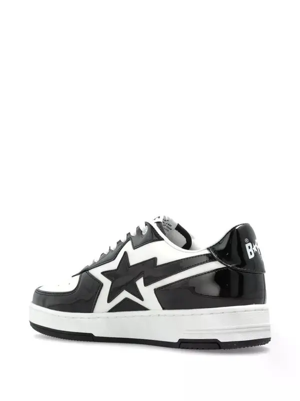 A BATHING APE Star Leather Sneakers - Black