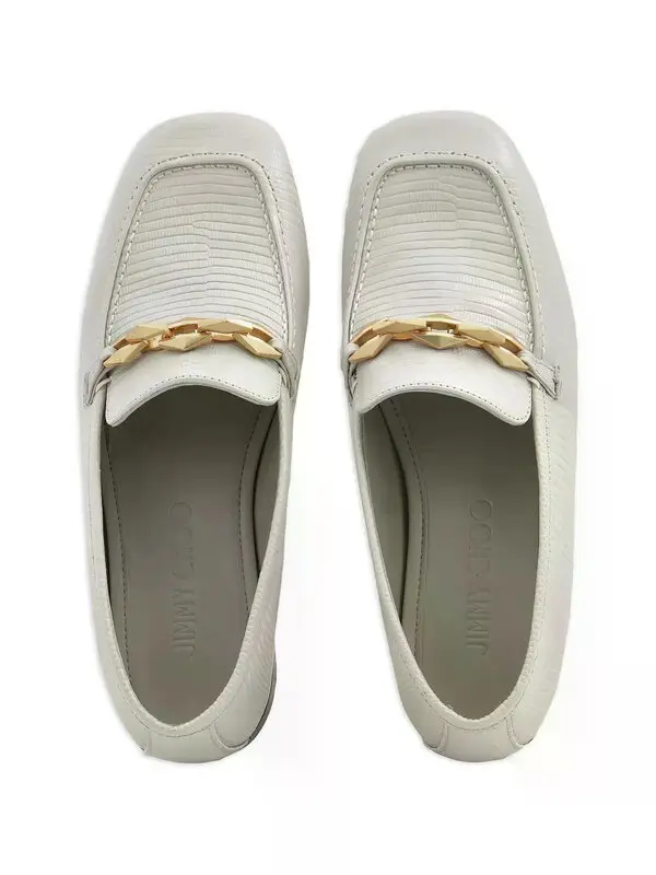 JIMMY CHOO Diamond Tilda Loafers - White