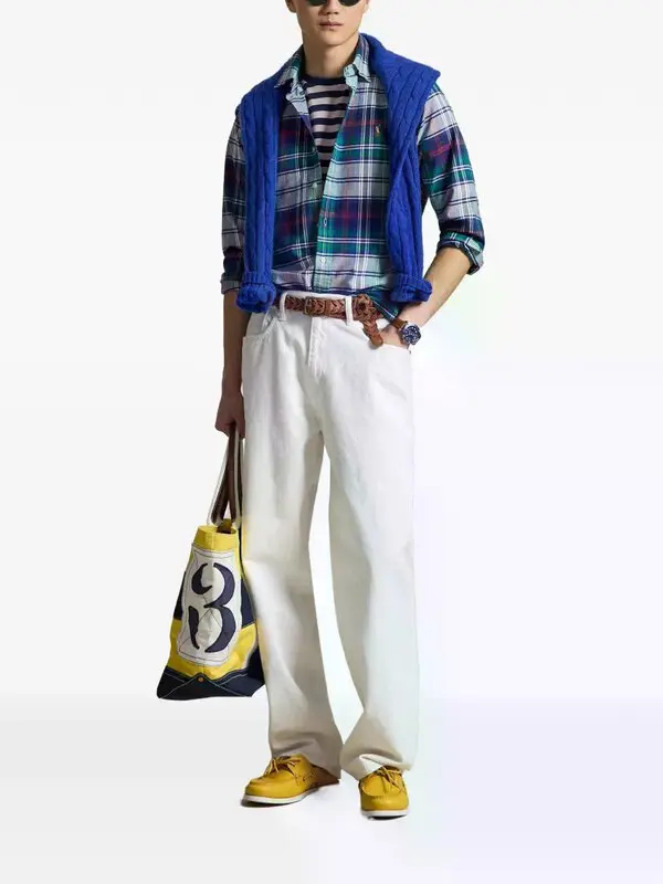 Polo Ralph Lauren Plaid Embroidered Shirt - Green