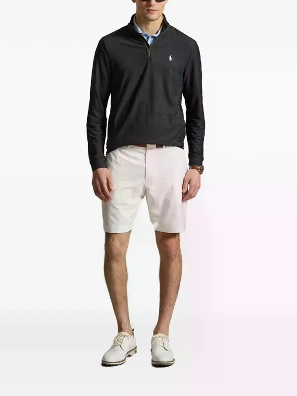 Rlx Ralph Lauren Quarter-zip High-neck Sweater - Grey