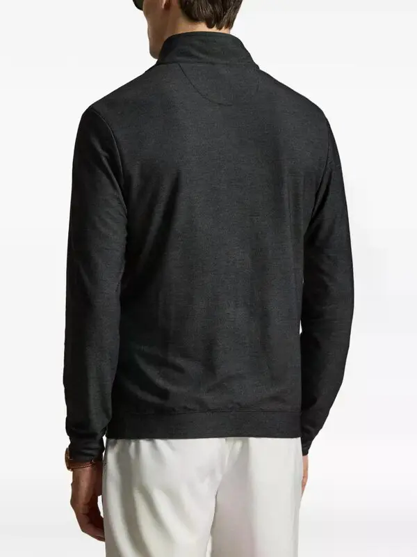 Rlx Ralph Lauren Quarter-zip High-neck Sweater - Grey
