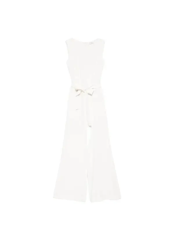 P.a.r.o.s.h Sleeveless Jumpsuit With Bow Detail - Neutrals