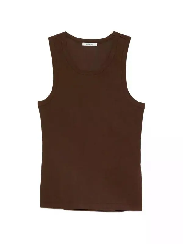 ENTIRE STUDIOS Sheer Tank Top - Brown
