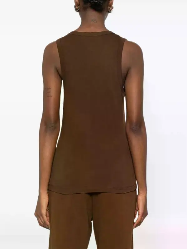 ENTIRE STUDIOS Sheer Tank Top - Brown