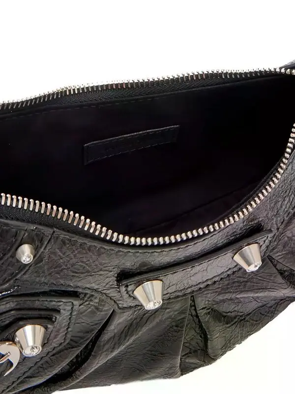 Balenciaga Leather Shoulder Bag With Heart Charm