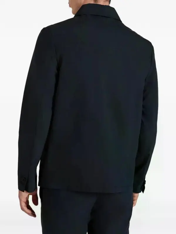 Incotex Buttoned Shirt Jacket - Blue