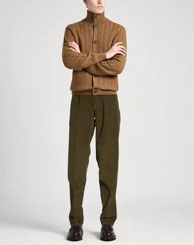 Incotex Cotton Elastane Corduroy Pants - Green