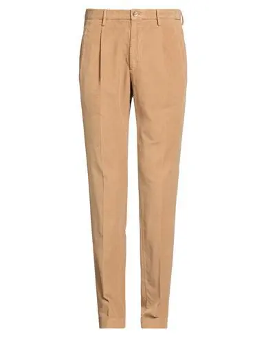 Incotex Dark Cotton-elastane Tapered Leg Trousers - Sand