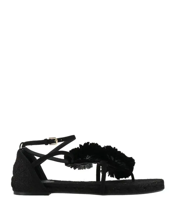CastaÑer Textile And Leather Espadrille Sandals