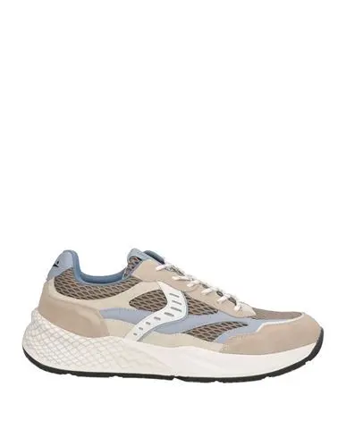 VOILE BLANCHE Club22 Sneakers In Leather And Textile Fibers - Beige