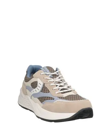 VOILE BLANCHE Club22 Sneakers In Leather And Textile Fibers - Beige