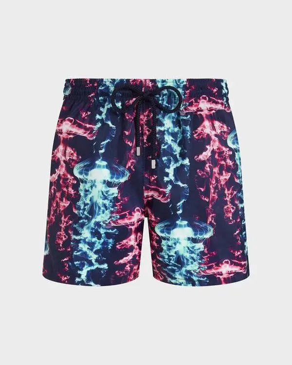 Vilebrequin Ultra-light Packable Medusa Print Swim Shorts - Blue