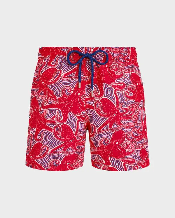 Vilebrequin Printed Swim Trunks - Red