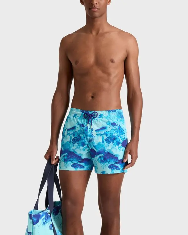 Vilebrequin Stretch Short Swim Trunks - Blue