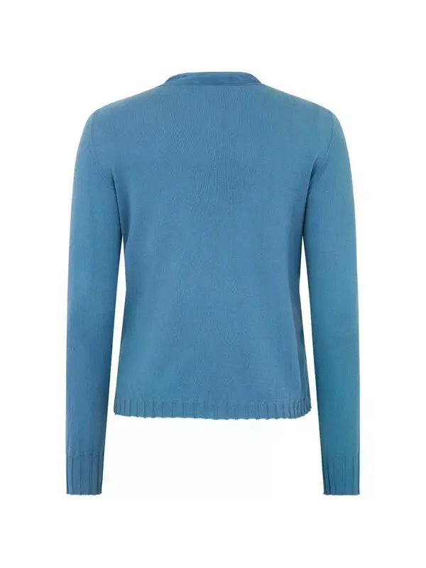 MOORER Erica Panelled Zip-up Cardigan - Blue