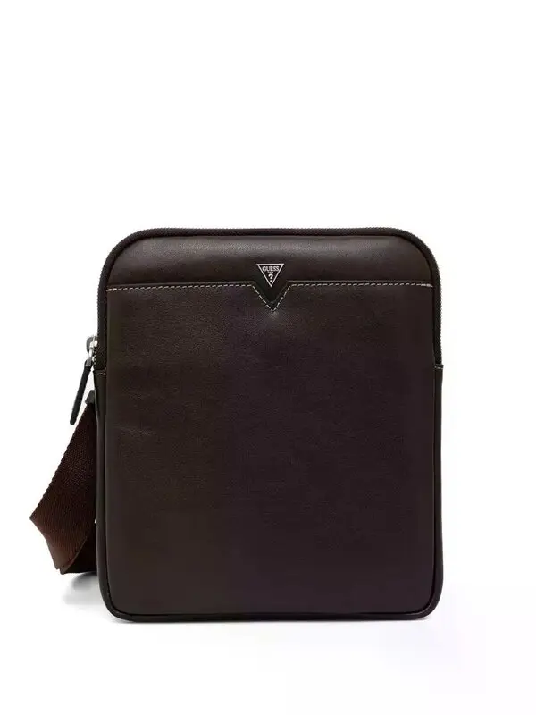 Guess Logo-detail Messenger Bag - Brown