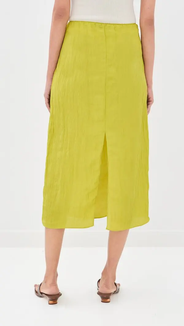 Tibi Crinkle Slip Skirt