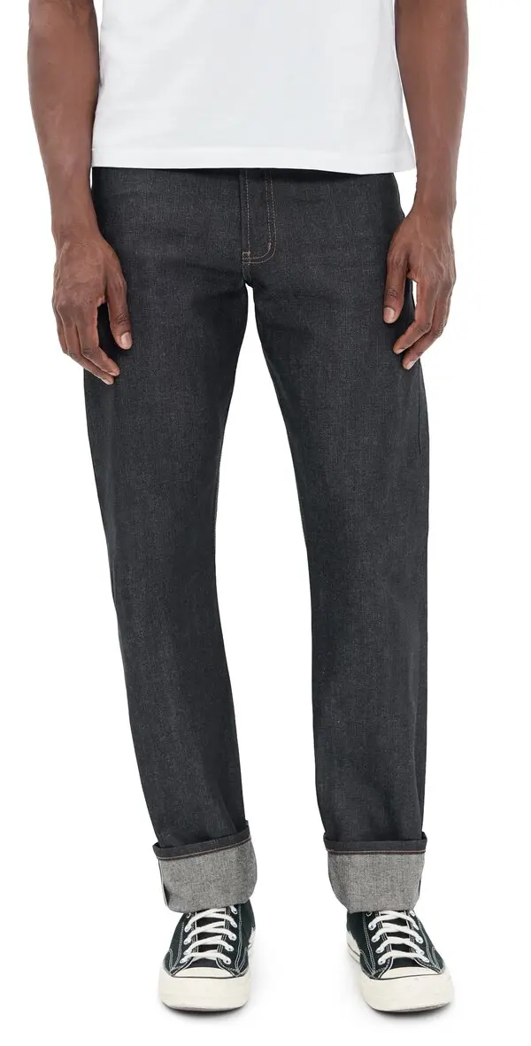 Naked & Famous Denim True Guy Hemp Blend Selvedge Jeans - Indigo