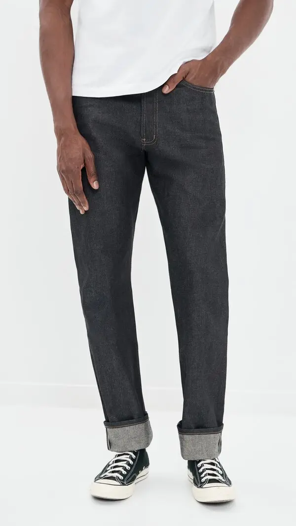 Naked & Famous Denim True Guy Hemp Blend Selvedge Jeans - Indigo