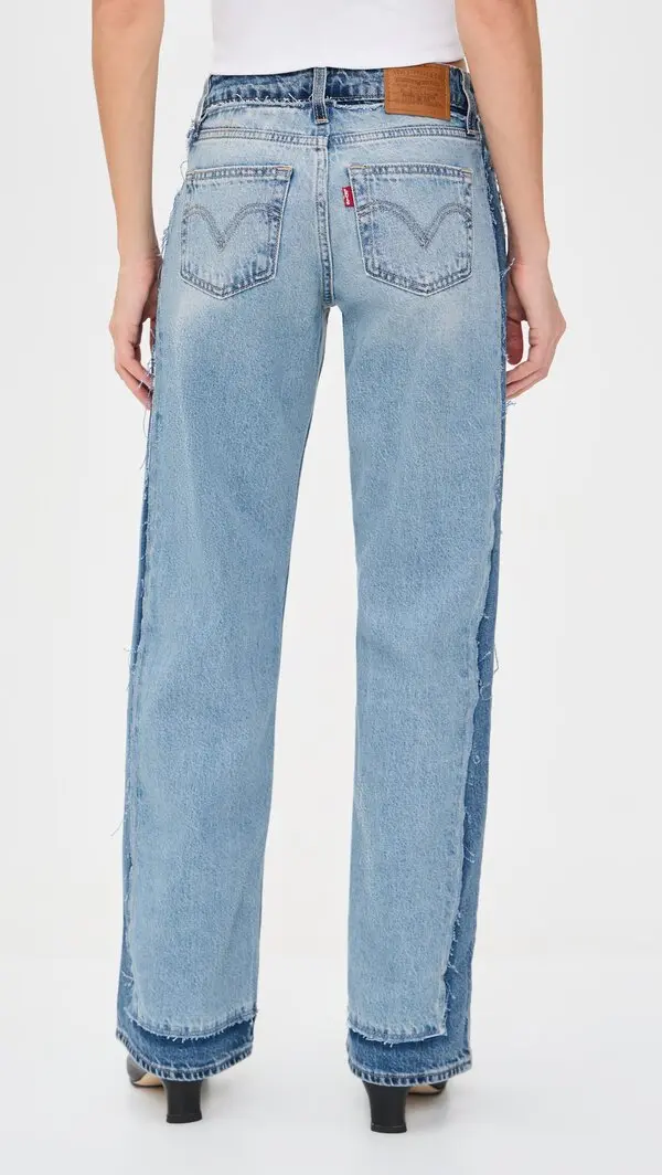 LEVI'S Low Loose Deconstructed Jeans