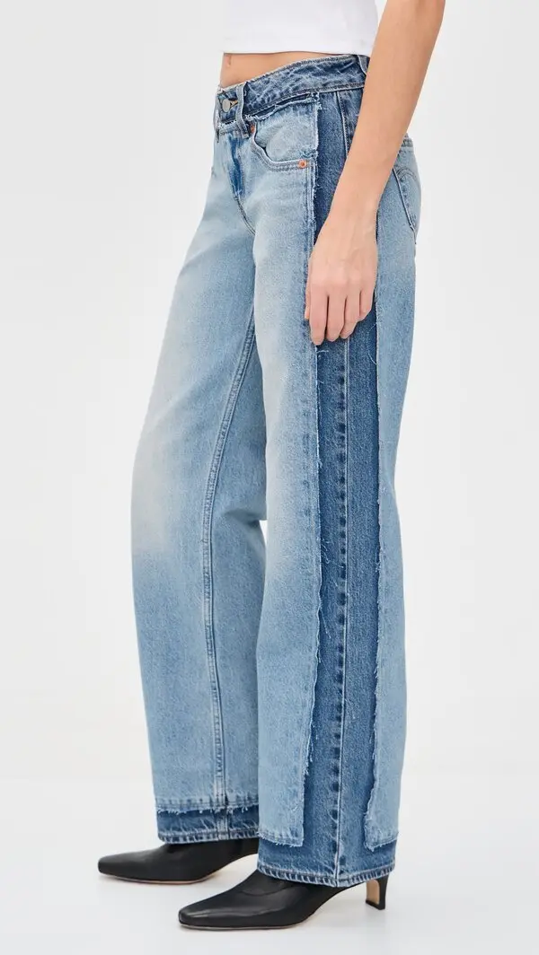 LEVI'S Low Loose Deconstructed Jeans
