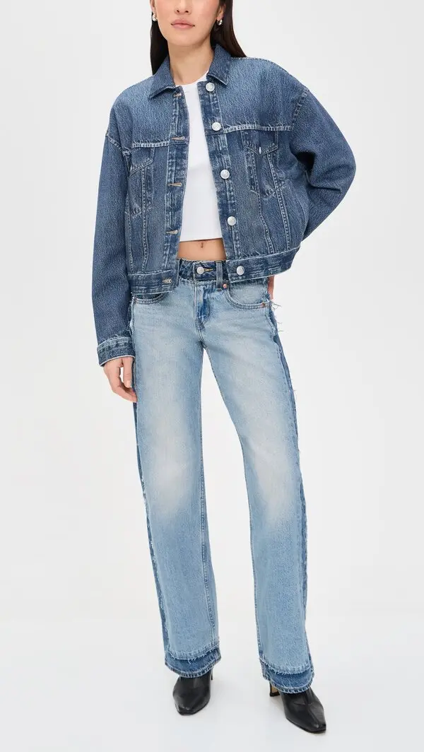 LEVI'S Low Loose Deconstructed Jeans