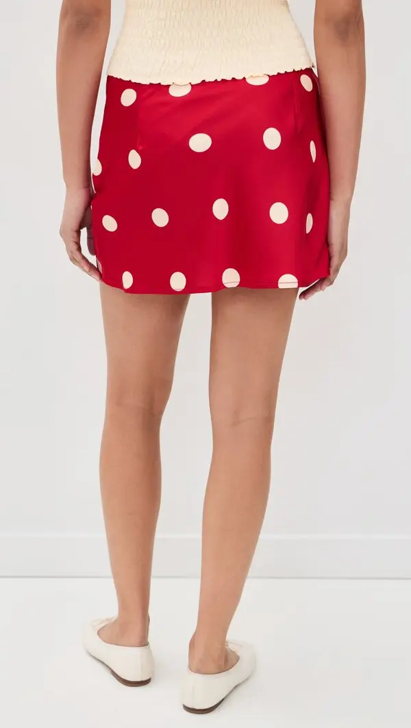 BAILEY ROSE Polka Dot Miniskirt