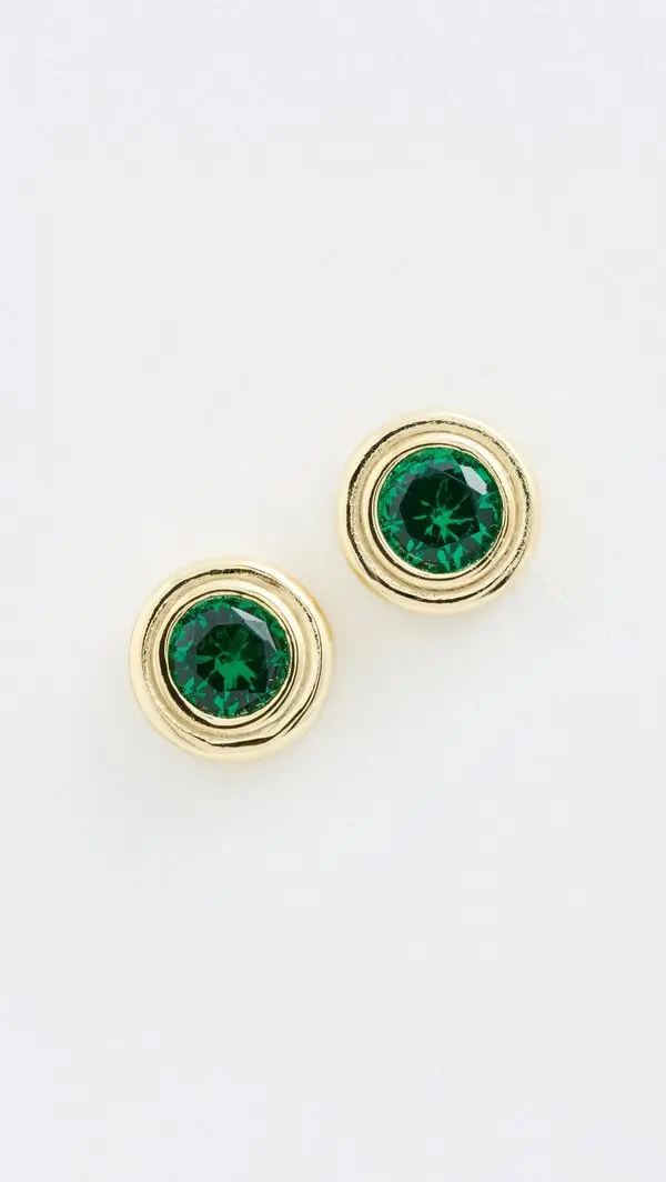 Shashi Smooth Dome Stud Earrings