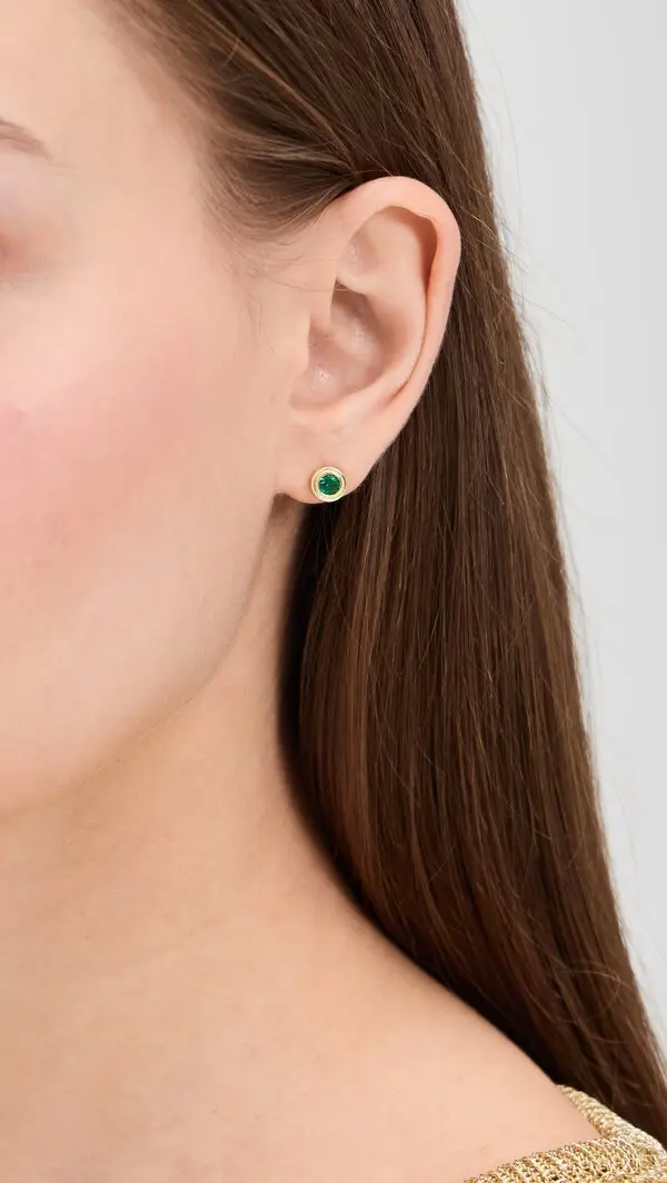 Shashi Smooth Dome Stud Earrings