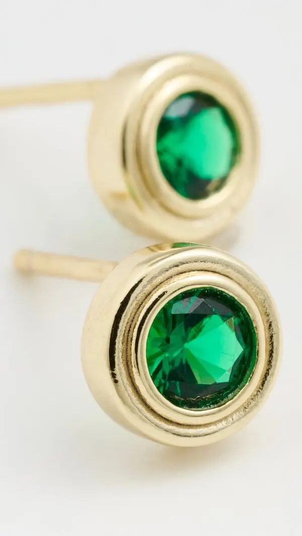 Shashi Smooth Dome Stud Earrings